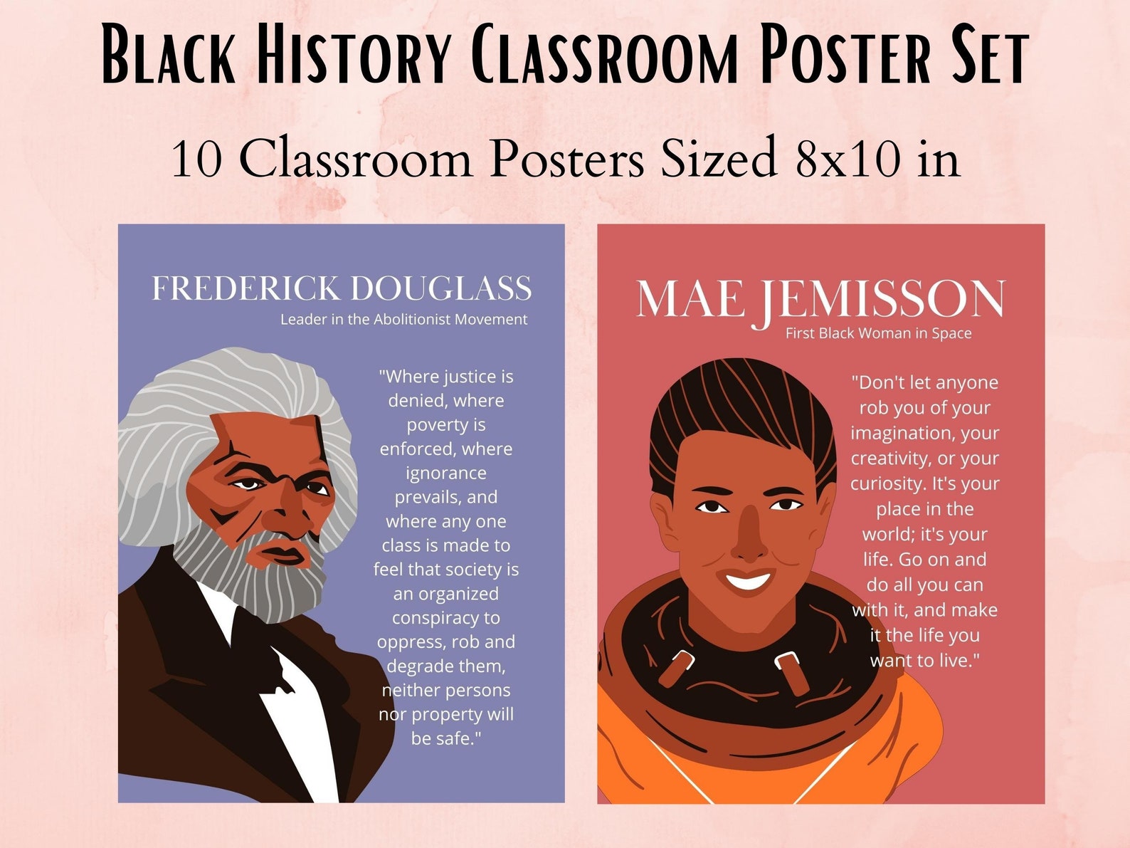 Black History Month Classroom Decor Poster Set African - Etsy