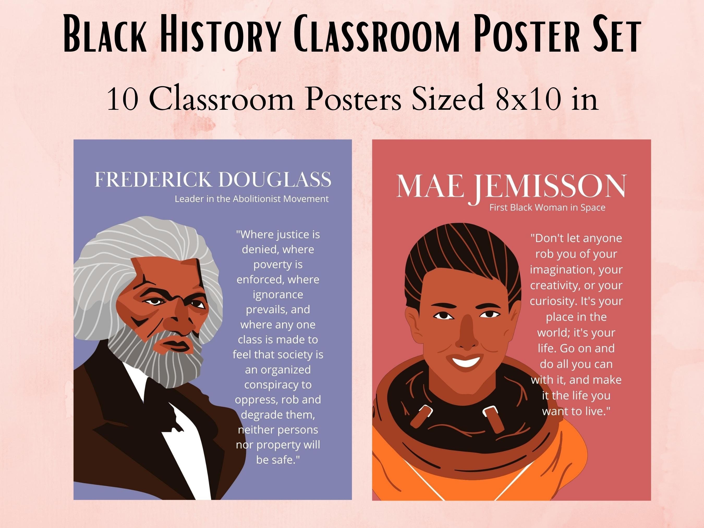 Black History Month Classroom Decor Poster Set African - Etsy