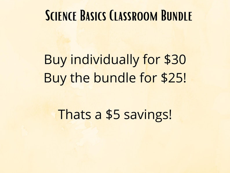 Science Basics Classroom Bundle Science Classroom Décor - Etsy
