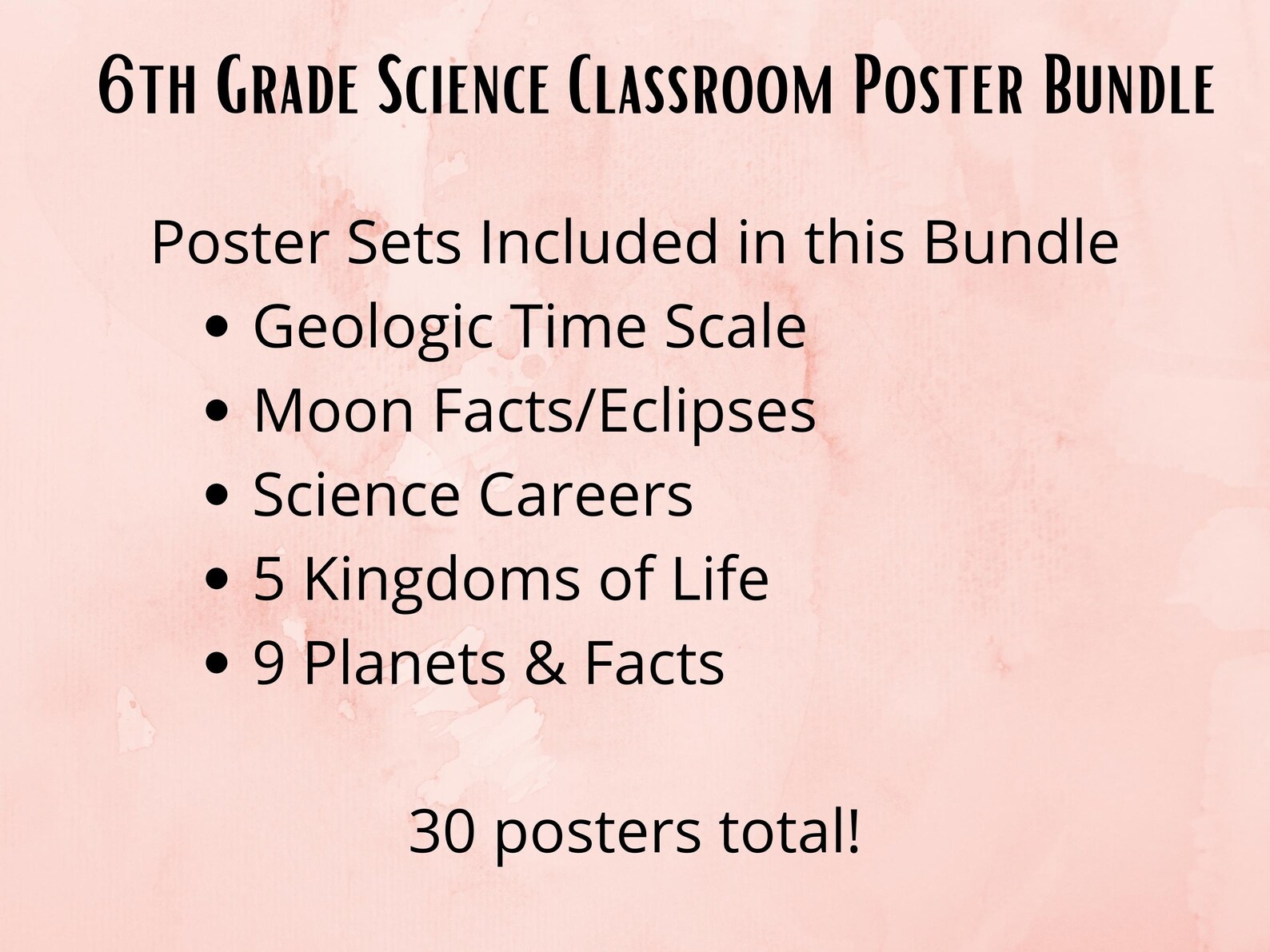 6th Grade Science Classroom Decor Bundle Science Teacher - Etsy