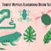 Forest Reptiles Science Classroom Decor Set, Green Classroom, Lizards ...