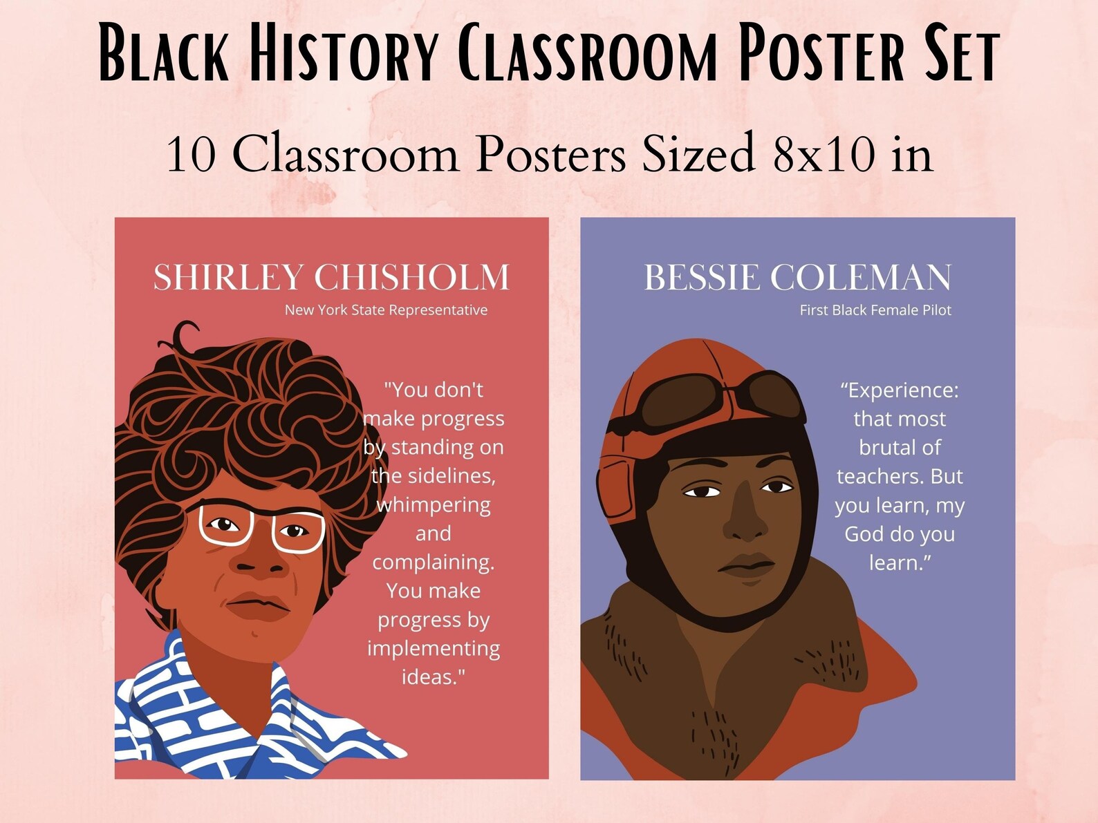 Black History Month Classroom Decor Poster Set African - Etsy