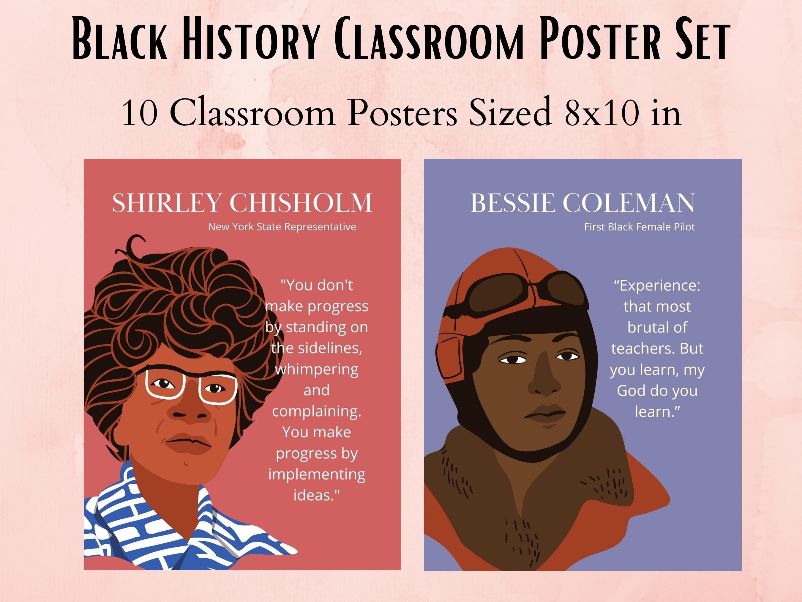 Black History Month Classroom Decor Poster Set African - Etsy