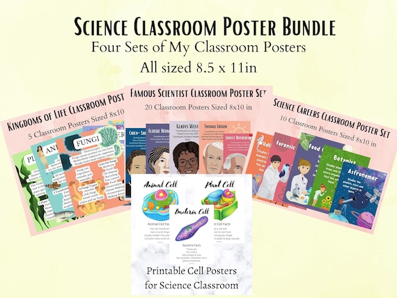 Science Classroom Poster Bundle Science Classroom Décor - Etsy
