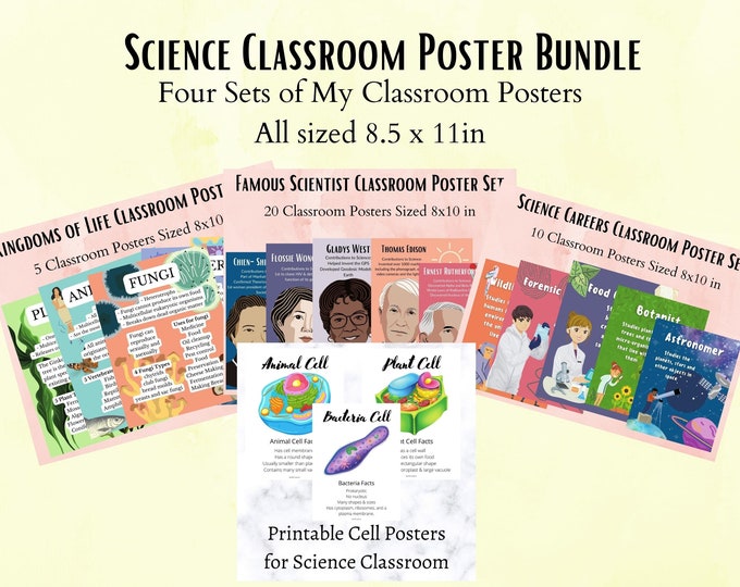 Science Classroom Poster Bundle Science Classroom Décor - Etsy