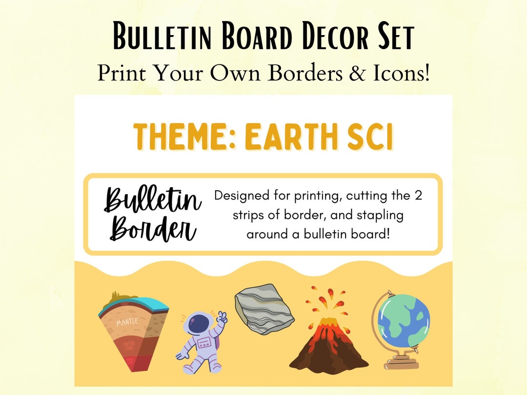 Earth Science Bulletin Board Classroom Decor for Science Teachers ...