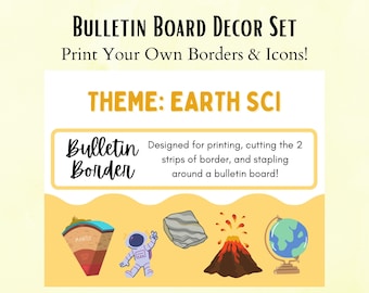 Earth Science Bulletin Board Classroom Decor for Science - Etsy