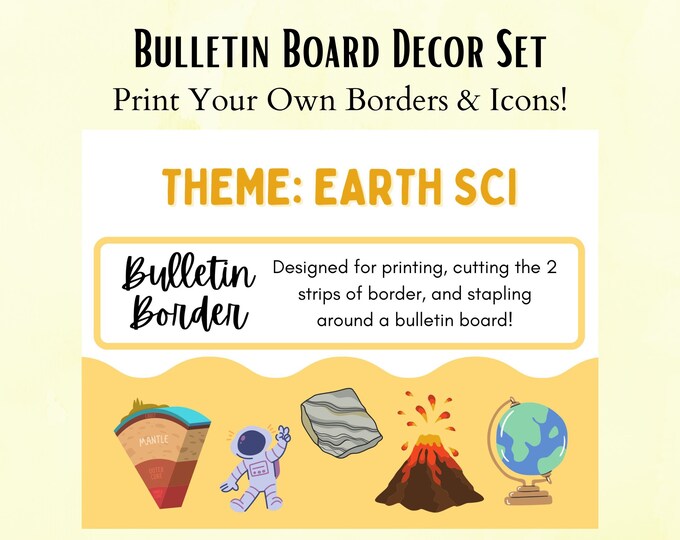 Moon Earth Science Classroom Poster Set, Science Classroom Décor ...