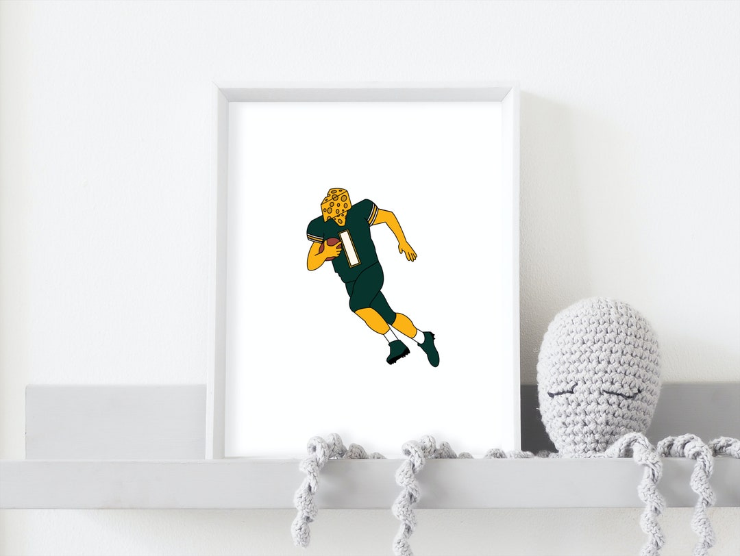 NFL Green Bay Packers Poster Wall Art -DIGITAL PRINT- Minimalist Design ...