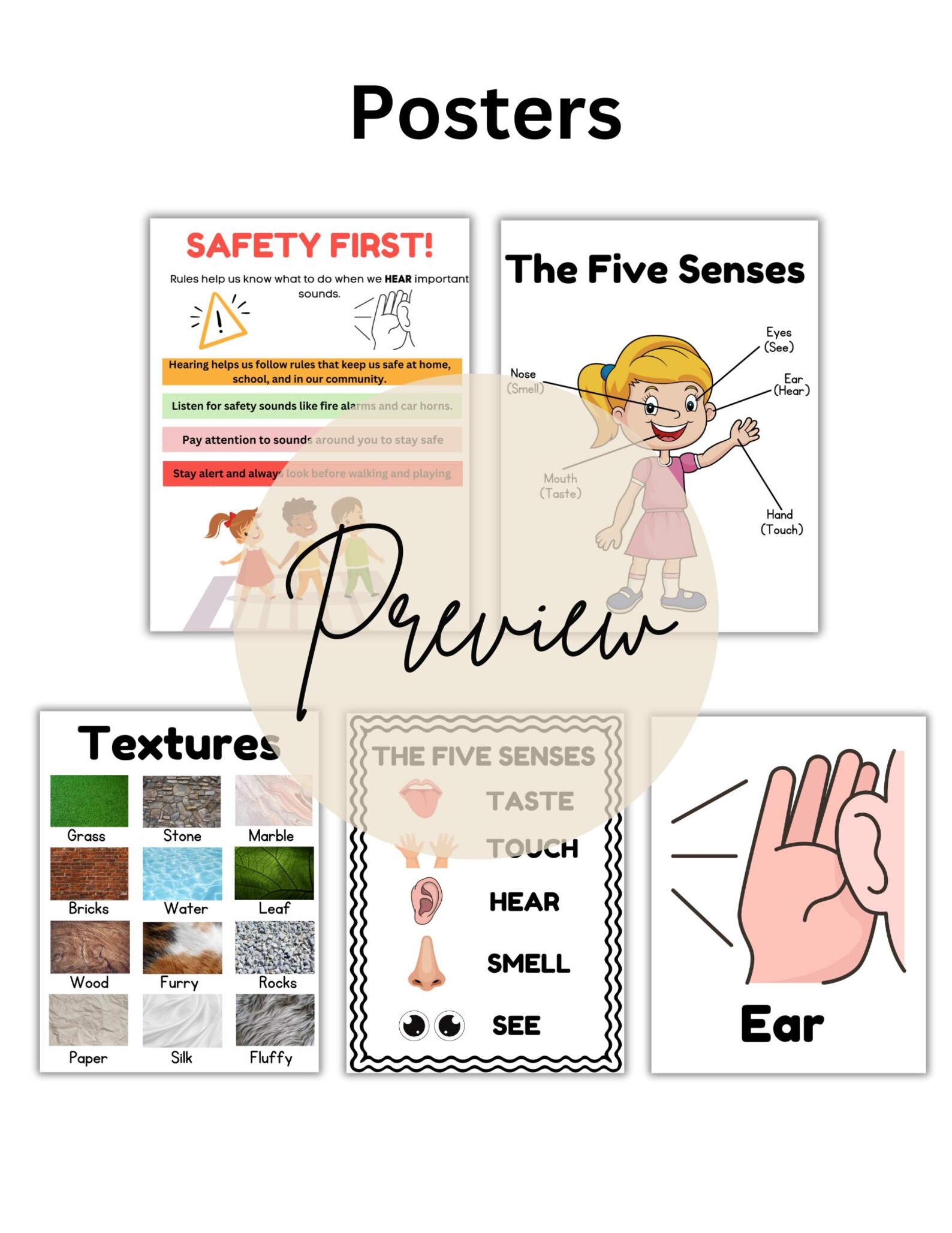Kindergarten Science Unit 1: the Five Senses (lesson Plan/activities ...