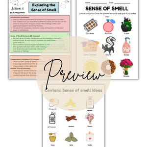 Kindergarten Science Unit 1: the Five Senses (lesson Plan/activities ...