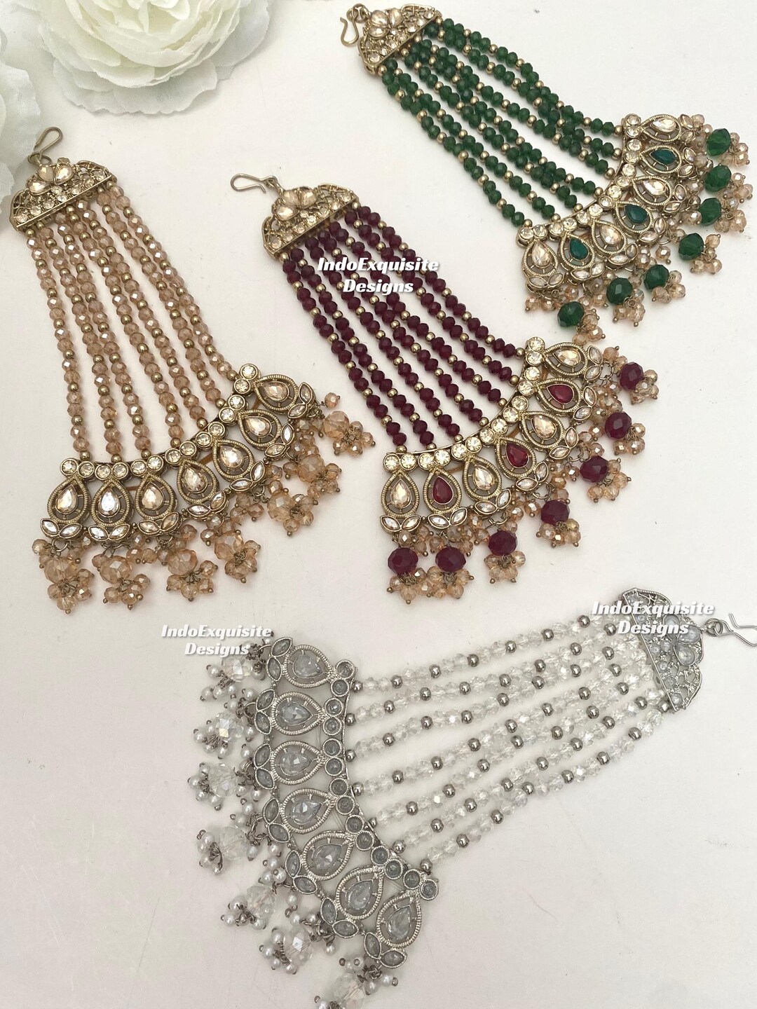 Pakistani Passa Jhoomer Jhumar/head Side Passa / Bridal Head Piece ...
