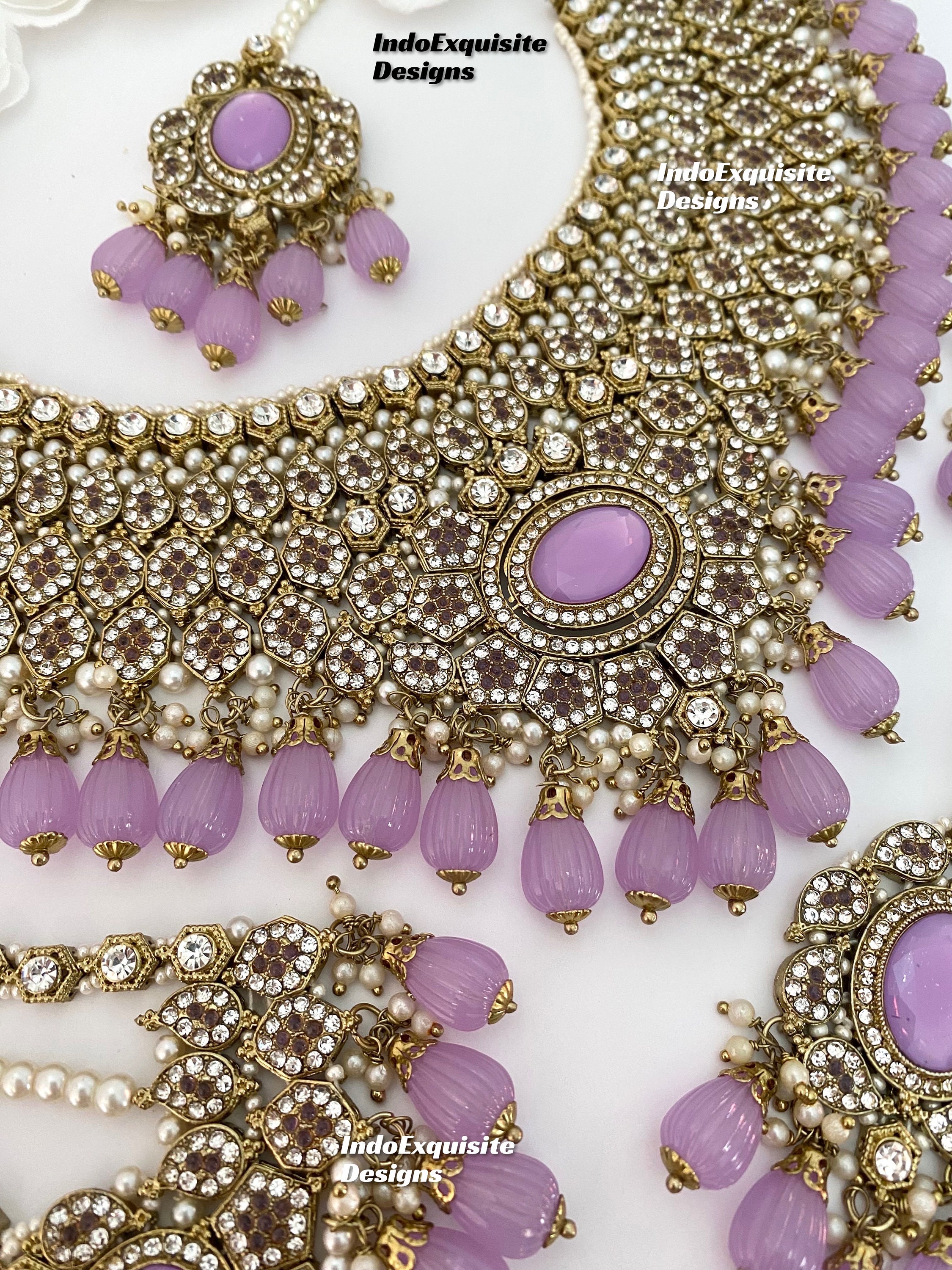 Premium Quality Pakistani Bridal Set/pakistani Bridal Jewelry/zircon ...