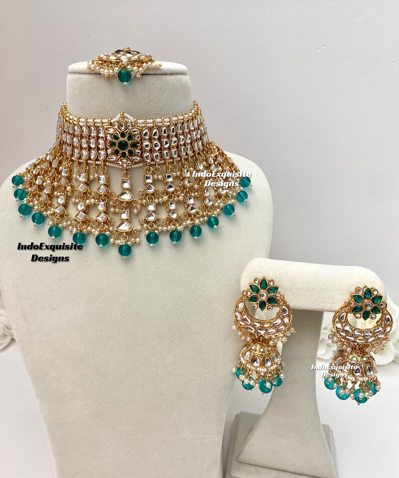 Elegant Kundan Choker Set/ Indian Jewelry/unique Kundan Choker Set ...