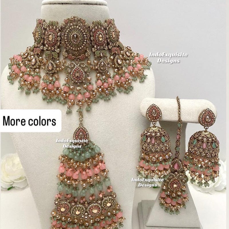 Pakistani Bridal Jewelry Set - Etsy