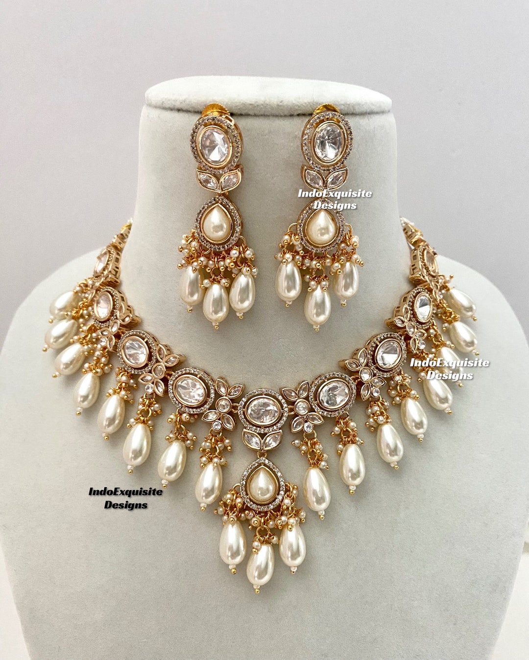 Premium Quality Tyani Inspired Uncut Real Kundan Necklace Set/ Real ...
