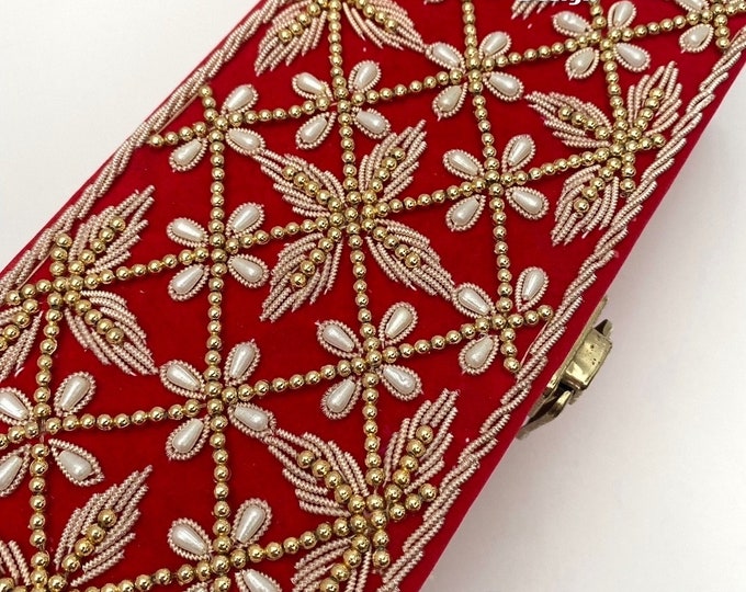 Indian Bridal Velvet Choora Box/ Red Wedding Chooda Box/bridal Chooda ...