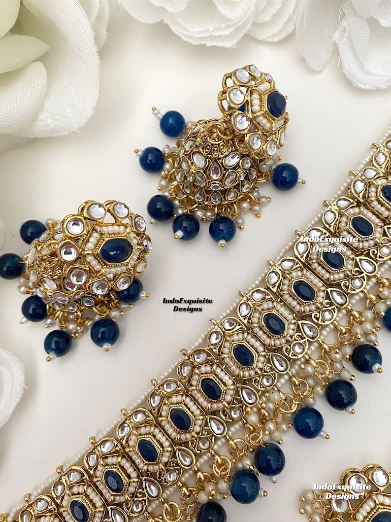 Gorgeous Kundan Choker Set/ Indian Jewelry/unique Kundan Choker Set ...