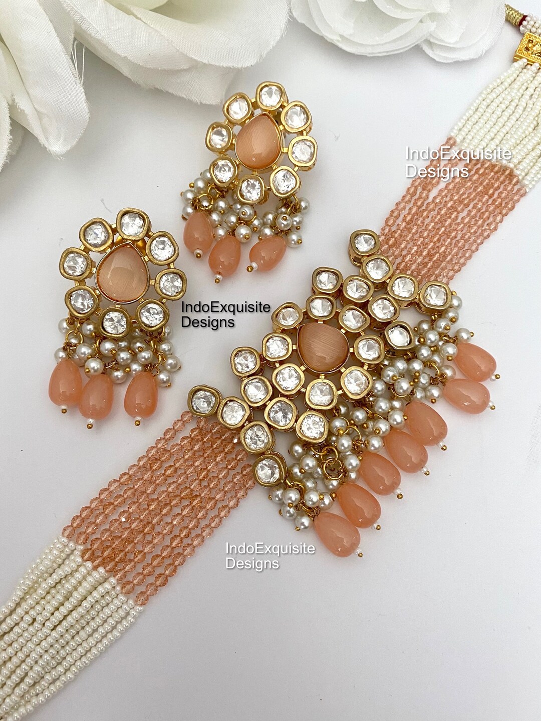 High Quality Real Kundan Tyani Inspired Choker Set/uncut Kundan/indian ...