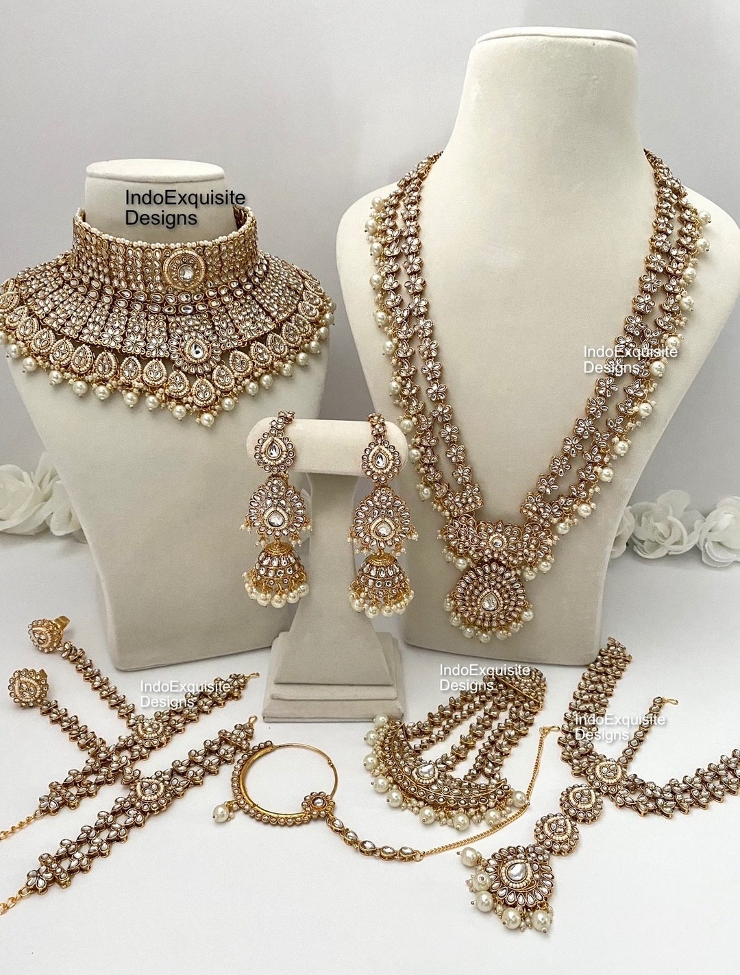 Elegant Kundan Bridal Set Comes With All Accessories/ Indian Bridal ...