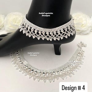 Silver Plated Anklets Come in a Pair/payal/ Indian Payal /jhanjra ...