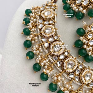 Kundan Necklace Set/indian Jewelry/kundan Polki Necklace/high Quality ...