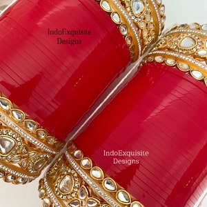 Indian Bridal Kundan Choora Set/ Wedding Chooda/traditional Bridal ...