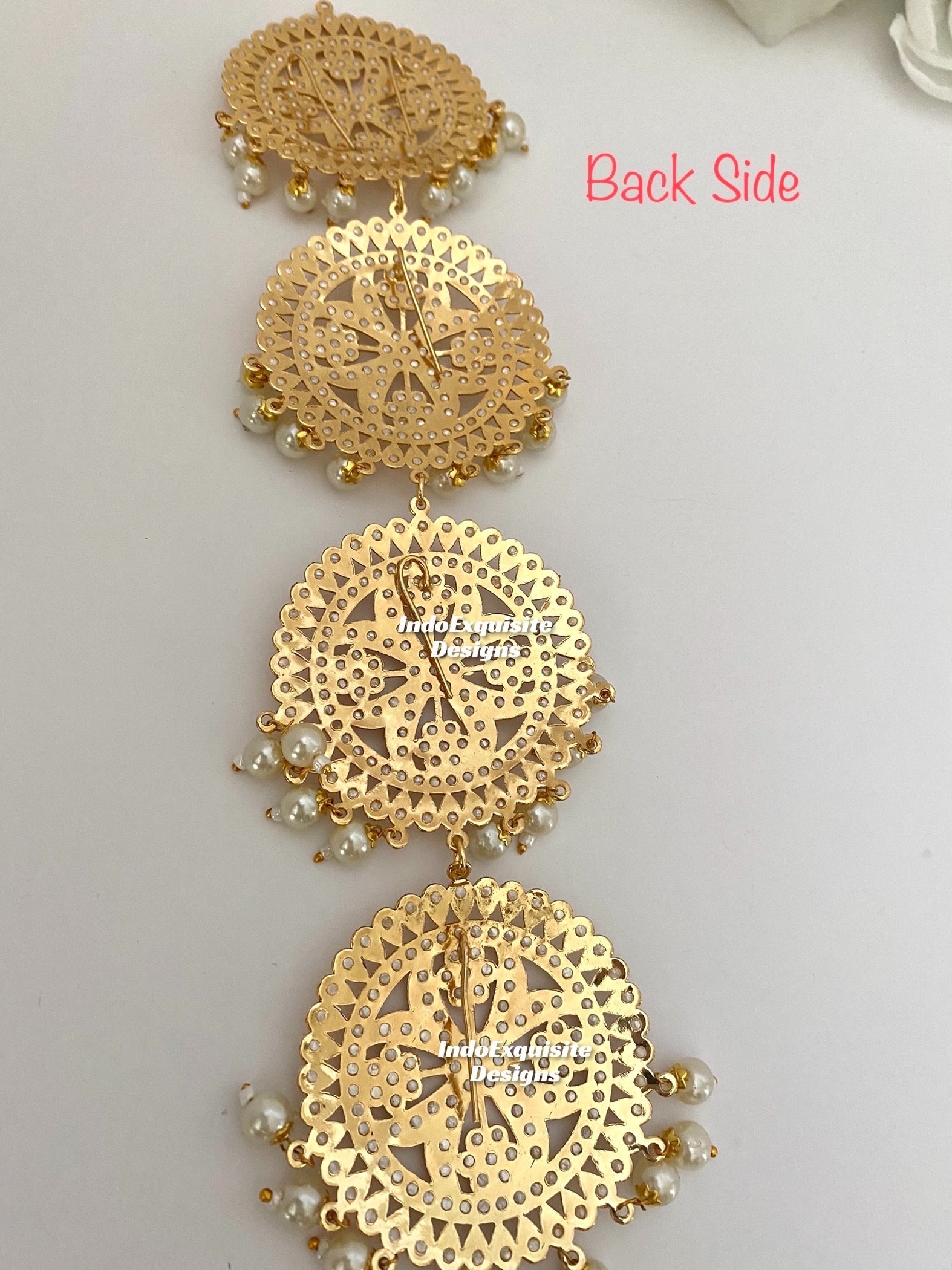 Jadau Choti/braid Jewelry/indian Bridal Choti/hair Accessories/indian ...