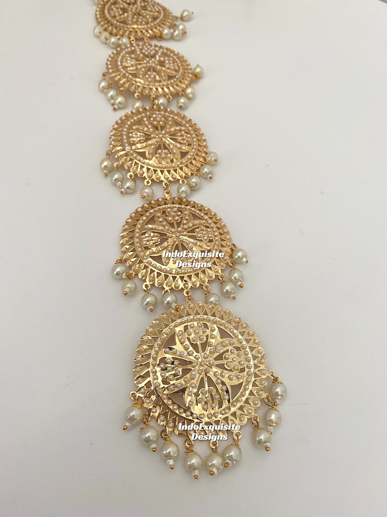 Jadau Choti/braid Jewelry/indian Bridal Choti/hair Accessories/indian ...