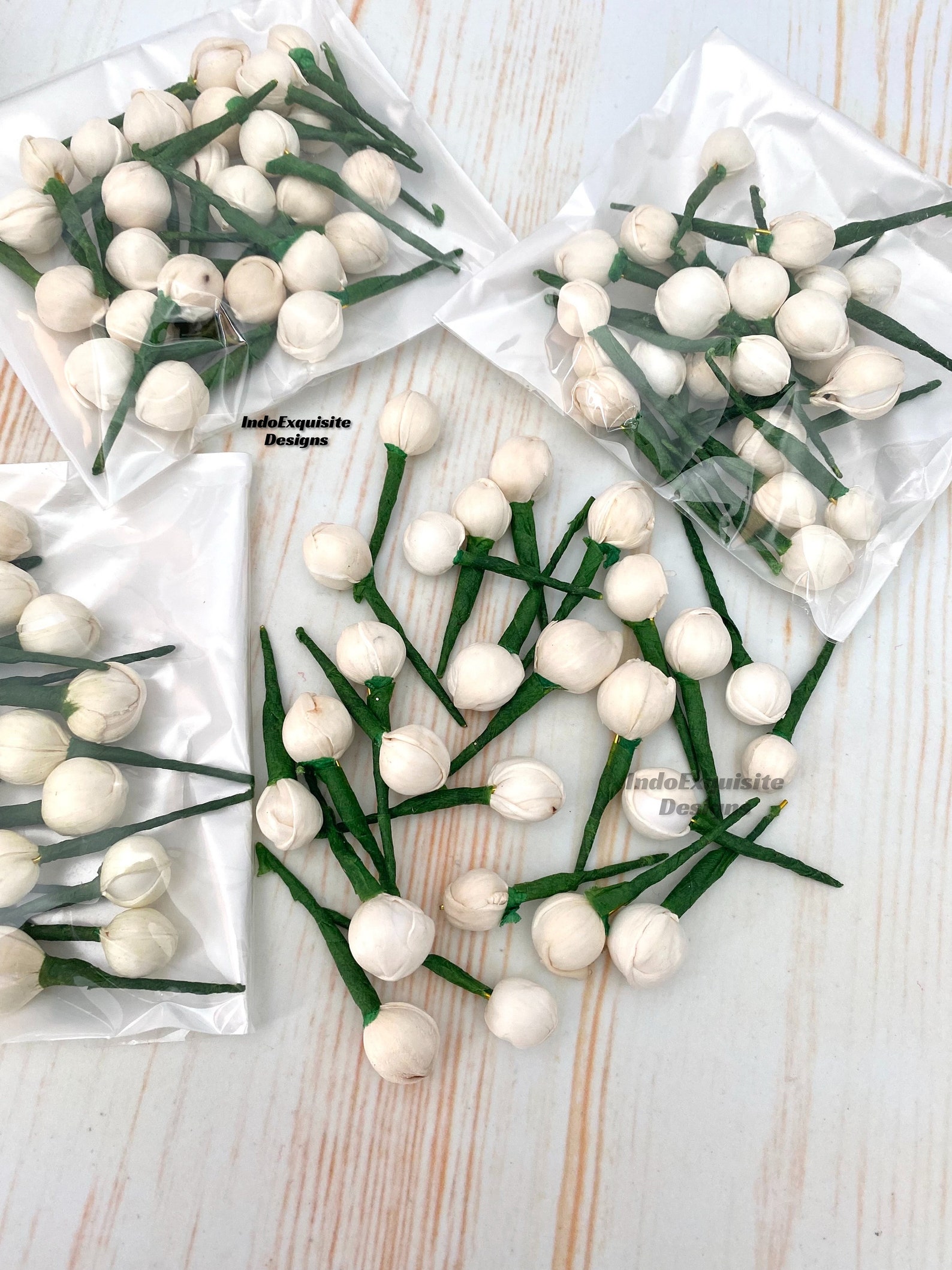 Artificial Jasmine Hair Pins ( Pack of 12 Pcs) / Hair Accessories ...