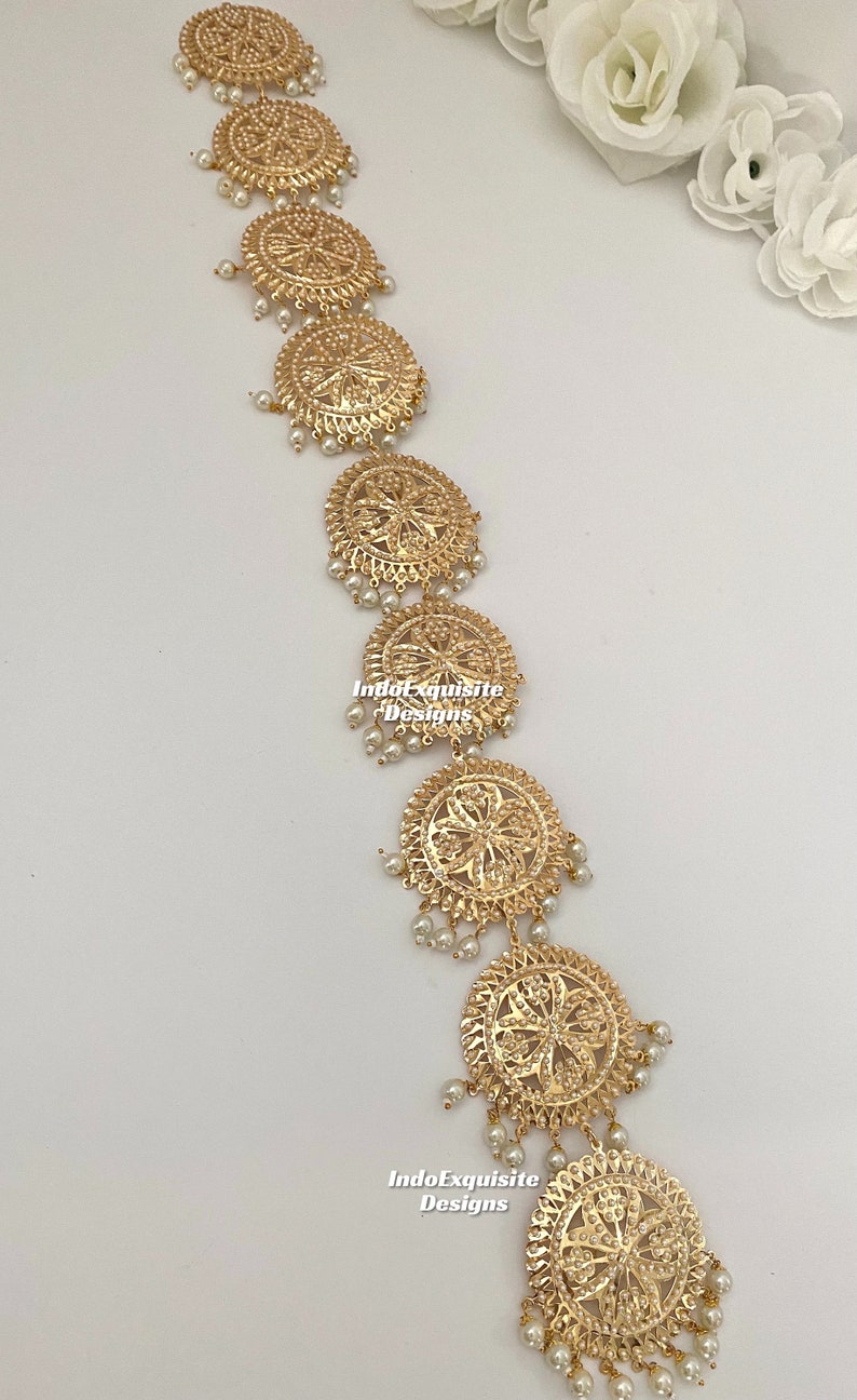 Jadau Choti/braid Jewelry/indian Bridal Choti/hair Accessories/indian ...