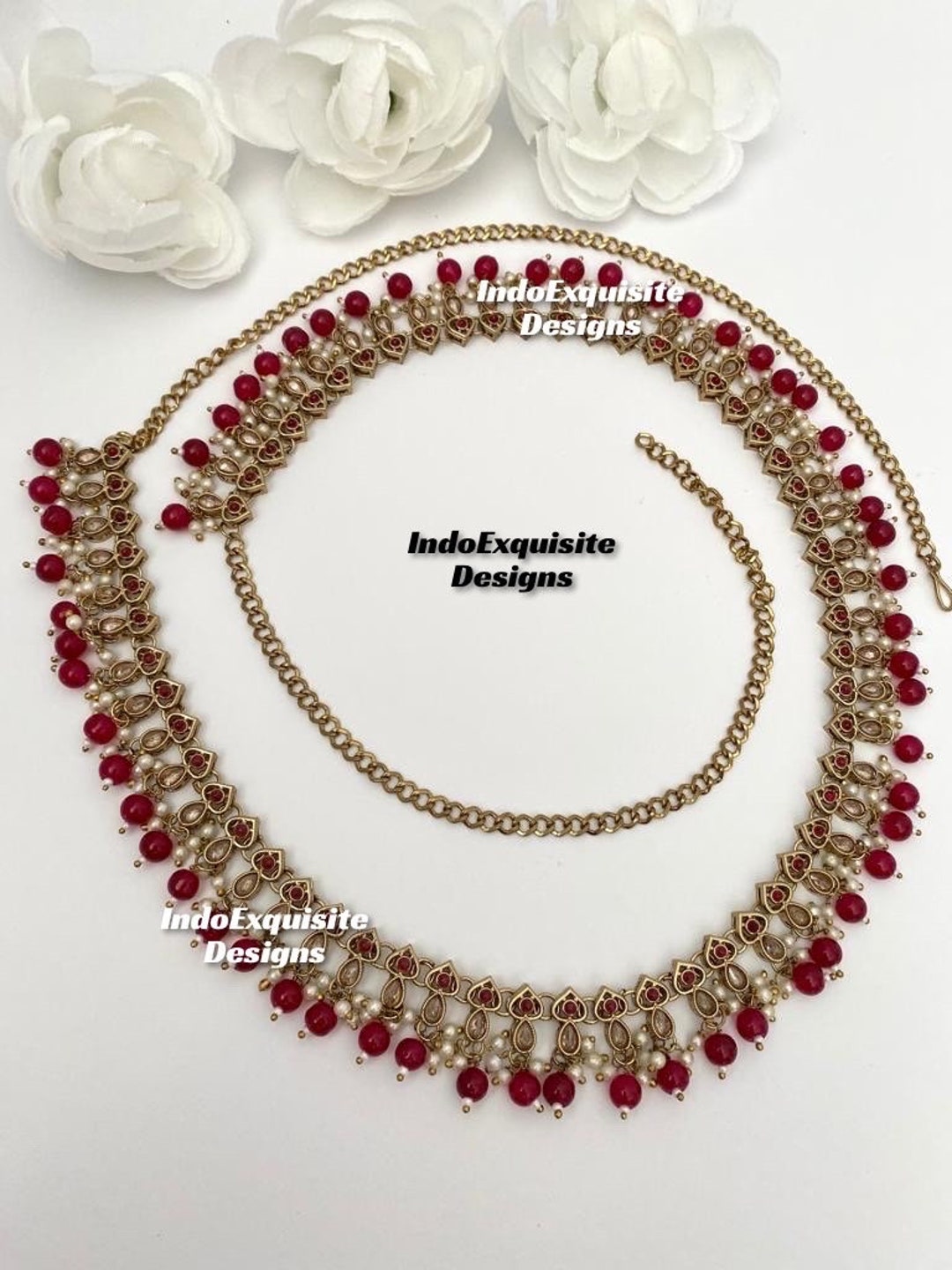 Antique Gold Polki Waist Belt/belly Chain/ Kamarpatta/kamarbandh/waist ...