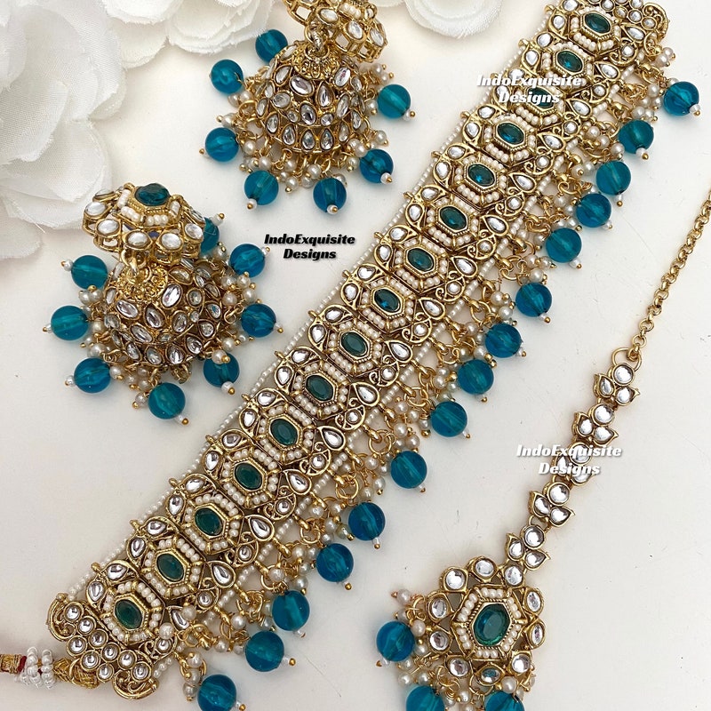 Peacock Bridal Kundan - Etsy