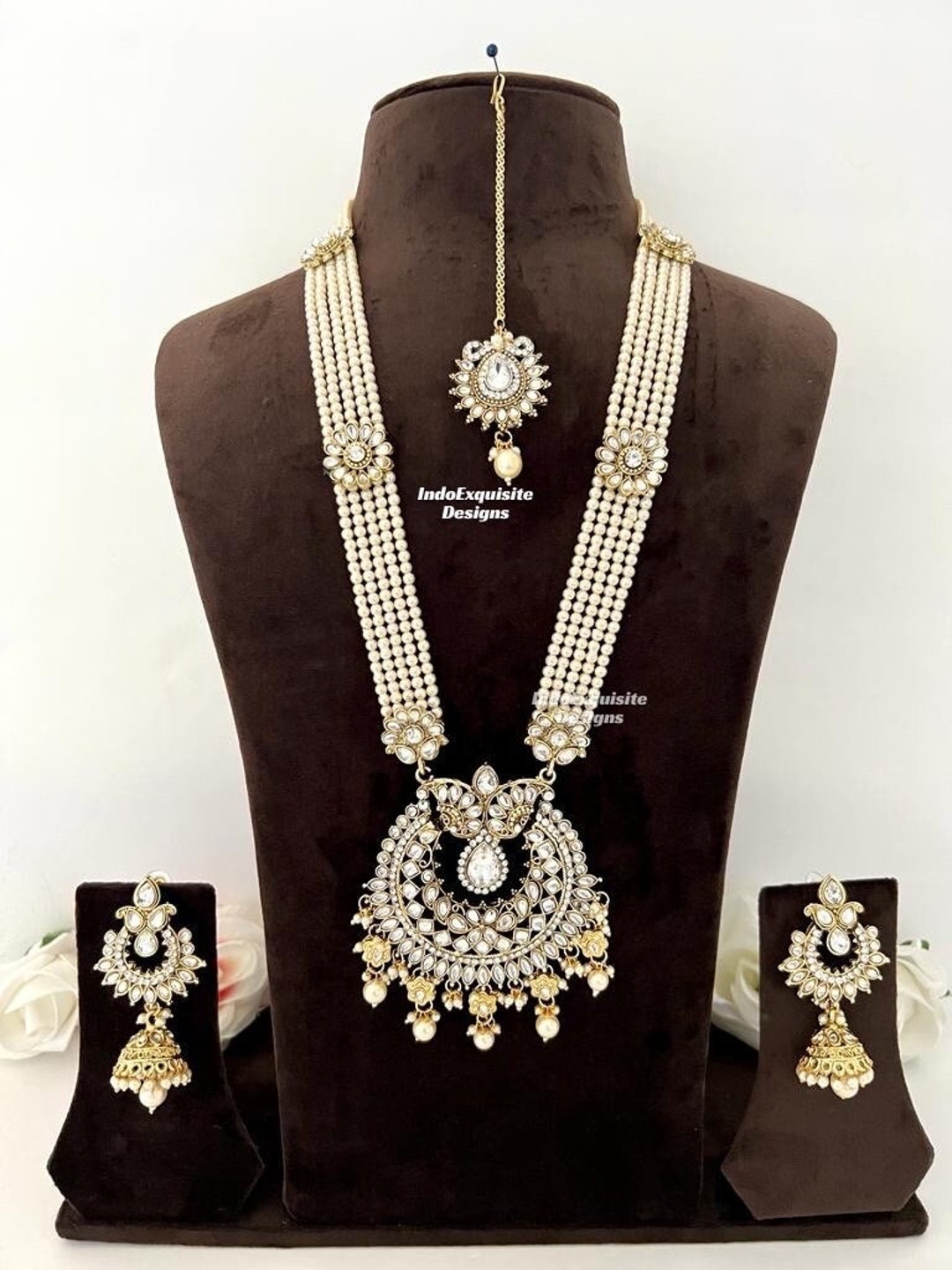 Kundan Raani Haar/ Kundan Necklace Set/ Indian Jewelry/ High Quality ...