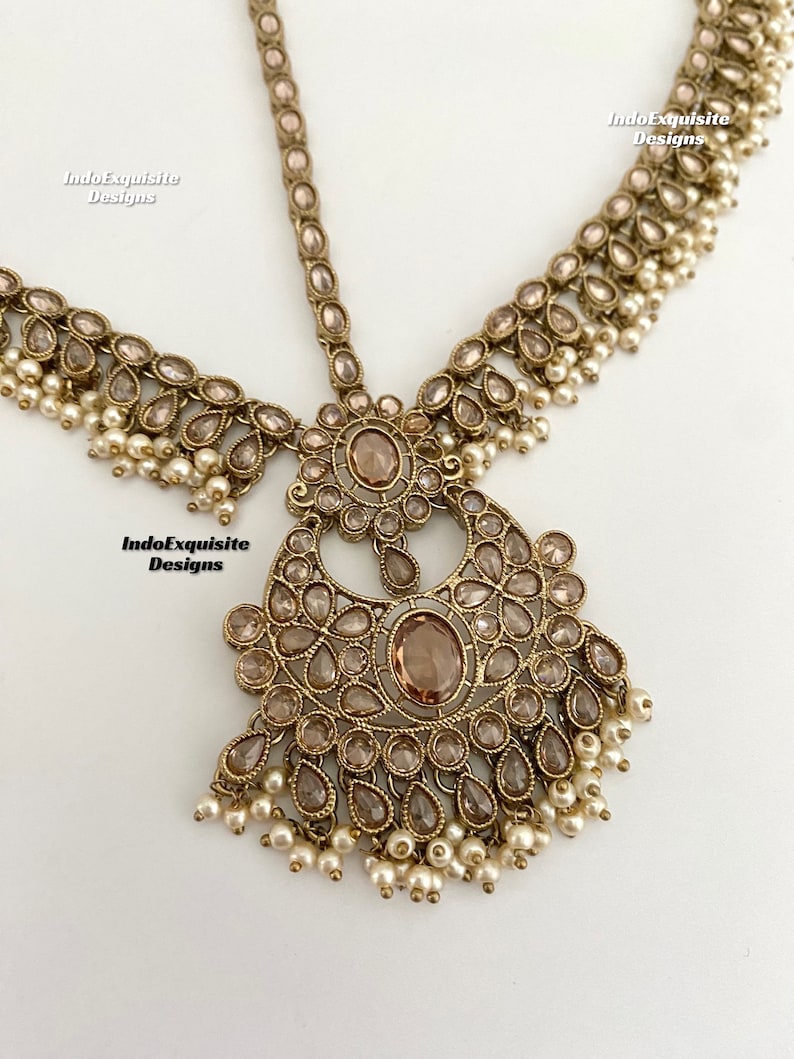 Antique Gold Polki Matha Patti/head Band/sheesh Phool / Sheesh Patti ...