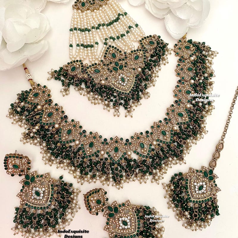 Pakistani Bridal Jewelry Set - Etsy