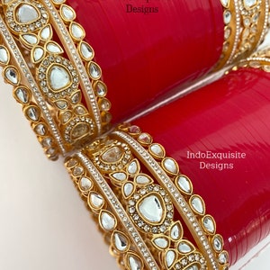 Indian Bridal Kundan Choora Set/ Wedding Chooda/traditional Bridal ...