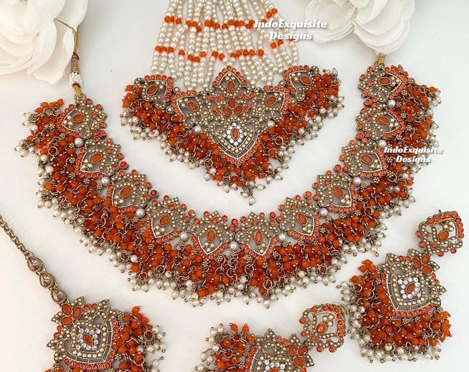Orange Bangle Stack - Indian Bangles - Beautiful Gifting and Occasion ...