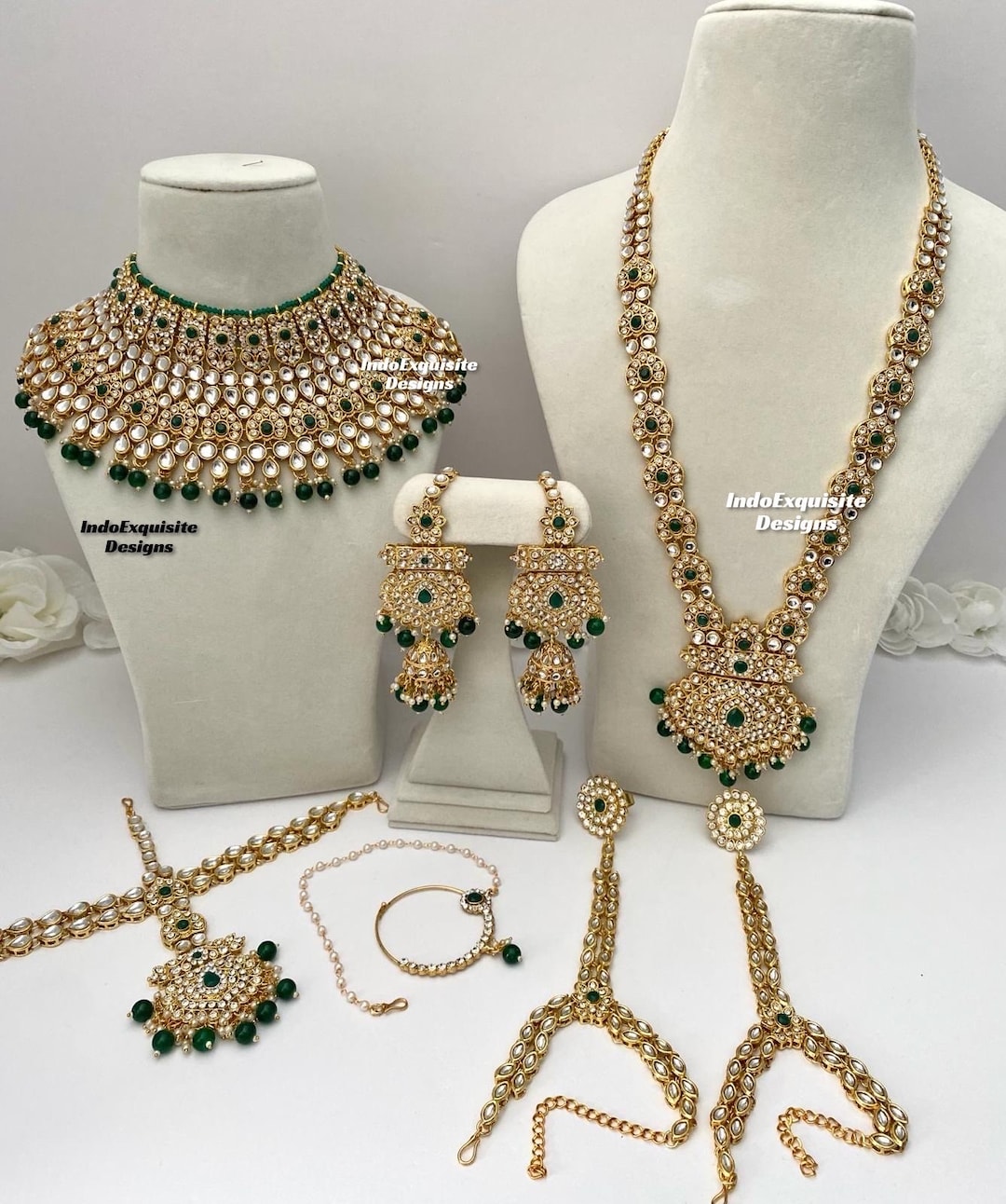 Elegant Kundan Bridal Set Comes With All Accessories/indian Bridal ...