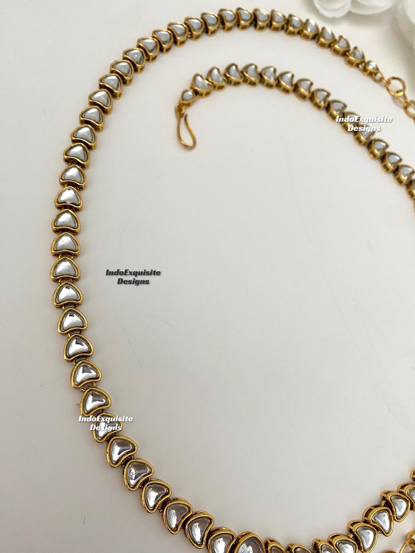 Elegant Kundan Waist Belt/belly Chain/ Kamarpatta/kamarbandh/indian ...