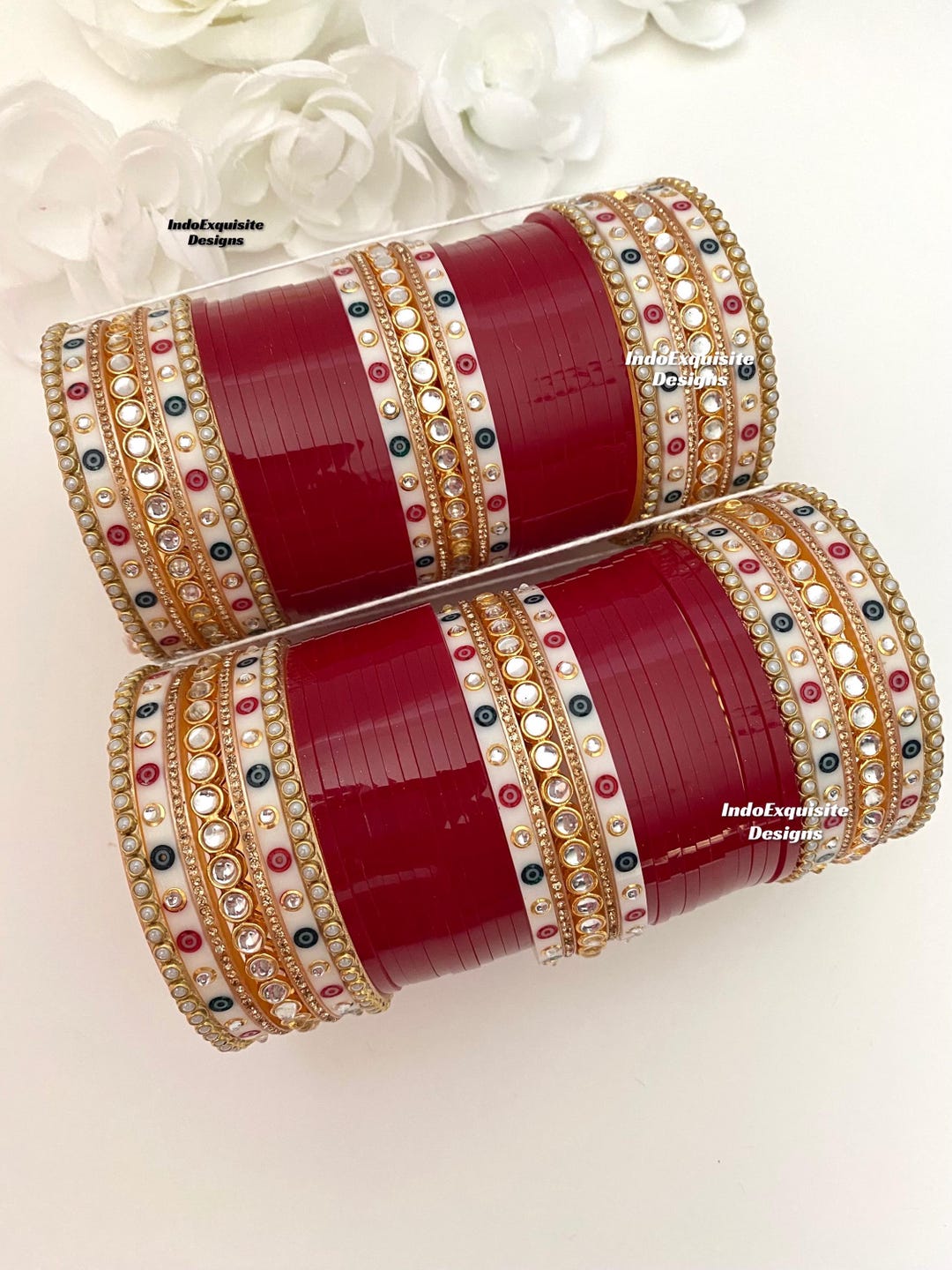 Indian Bridal Kundan Choora Set/ Wedding Chooda/traditional Bridal ...