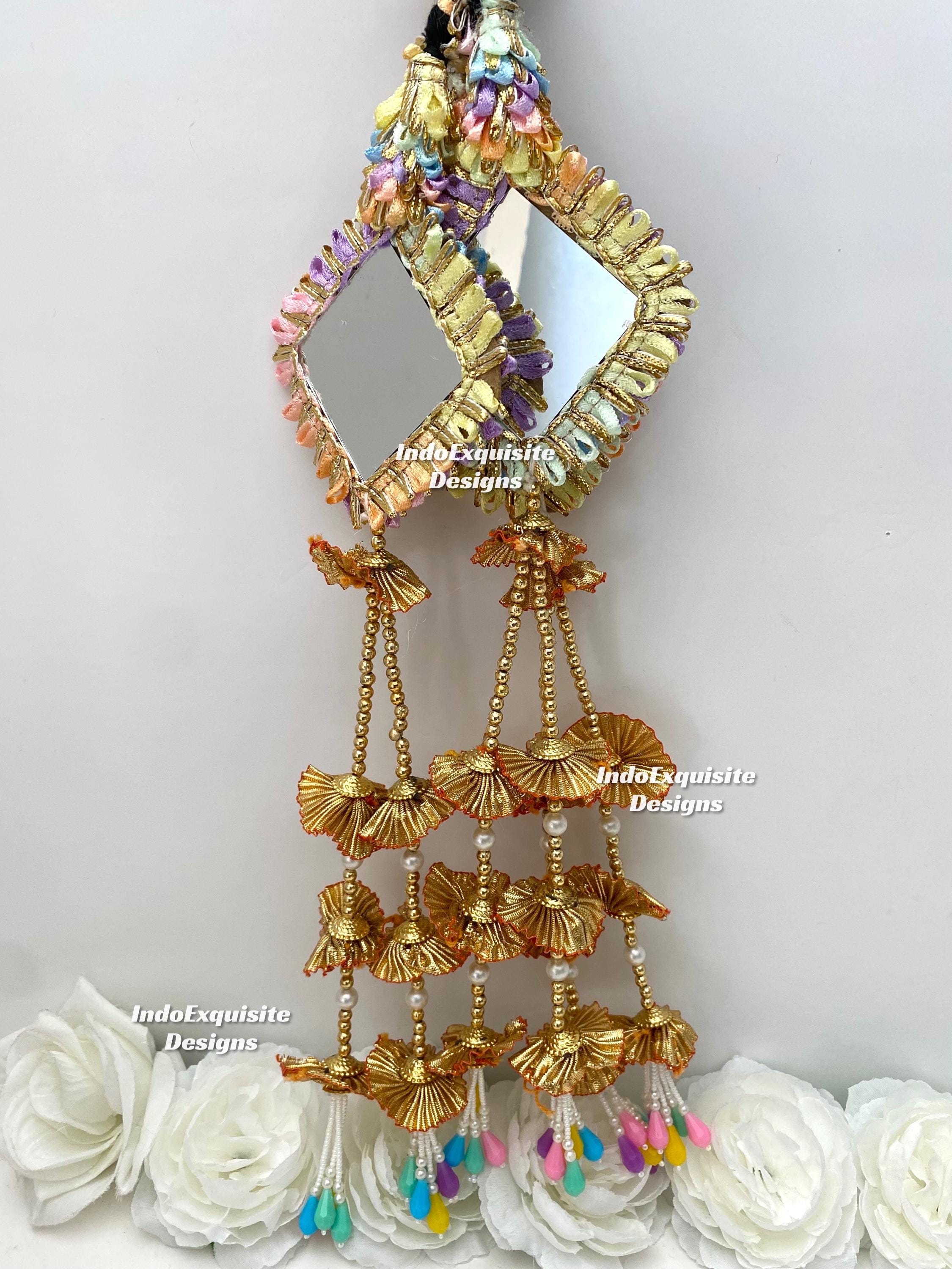 Indian/punjabi Viral Multi Color Paranda With Lace/jaago Parandi ...