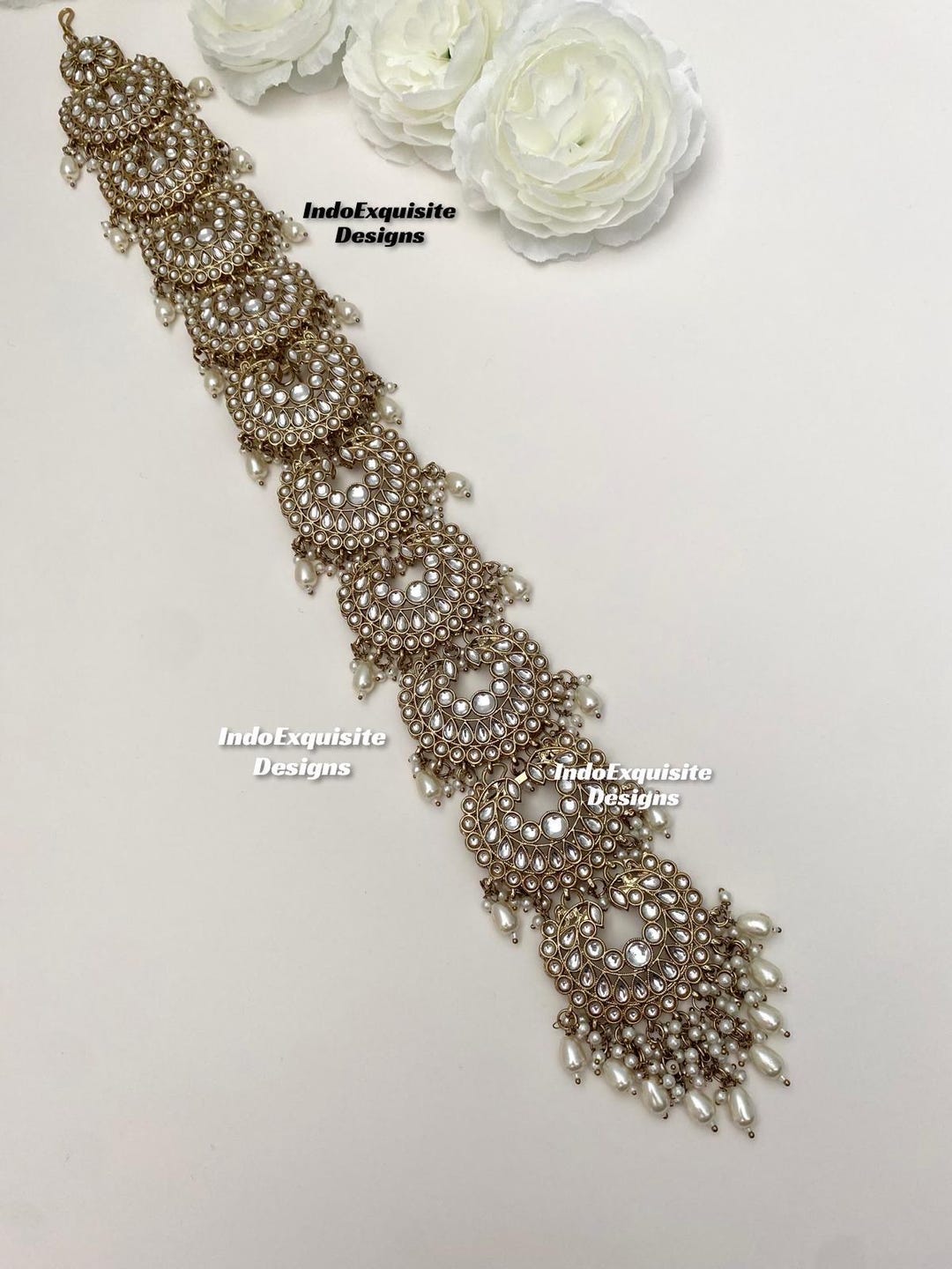 Buy High Quality Kundan Choti in Antique Gold/ Bridal Choti/kundan Hair ...