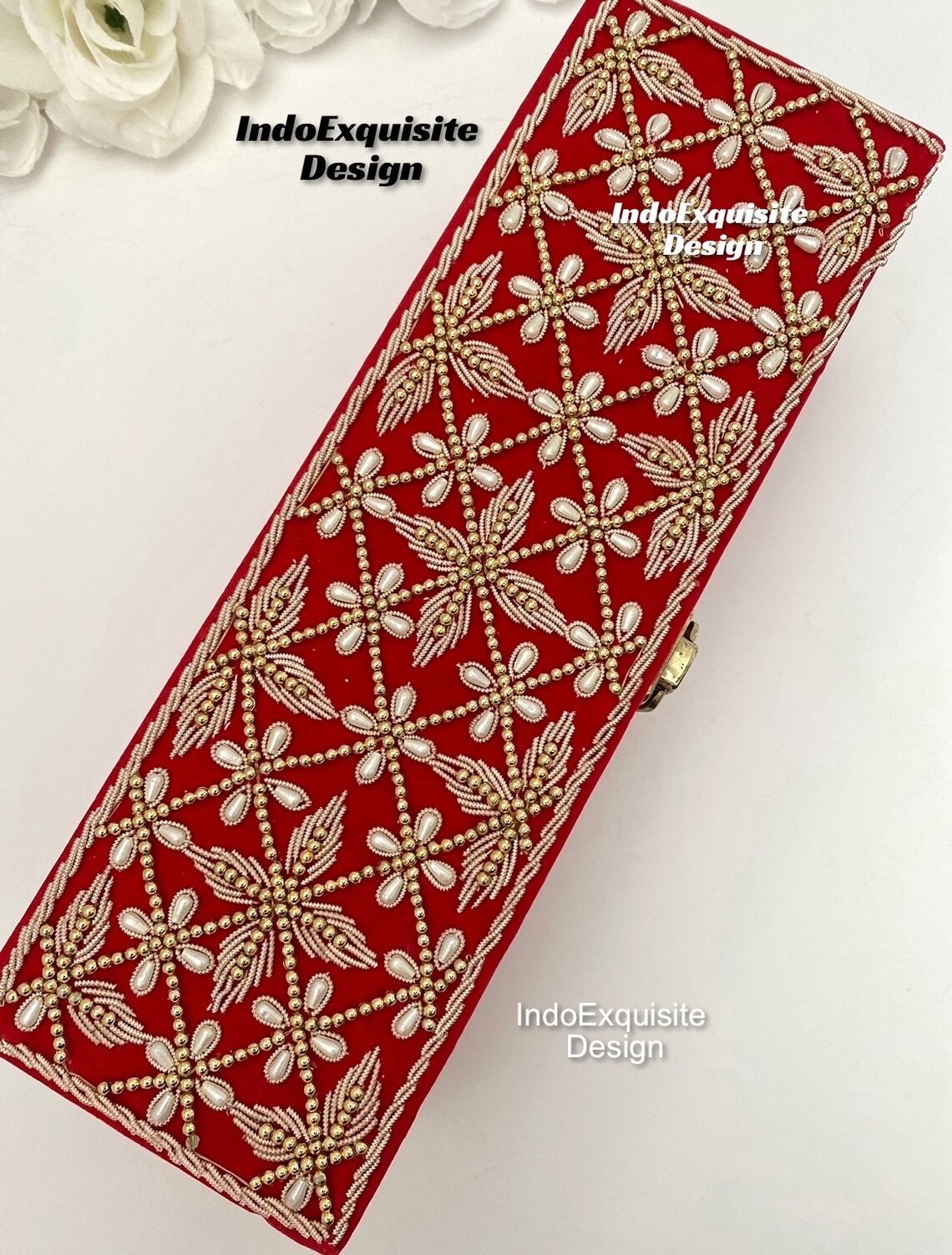 Indian Bridal Velvet Choora Box/ Red Wedding Chooda Box/bridal - Etsy