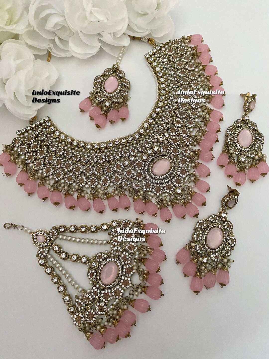 Premium Quality Pakistani Bridal Set/pakistani Bridal Jewelry/zircon ...