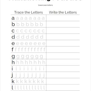 Printable Handwriting Practice Worksheets. Capital Uppercase and ...