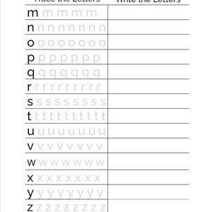 Printable Handwriting Practice Worksheets. Capital Uppercase and ...