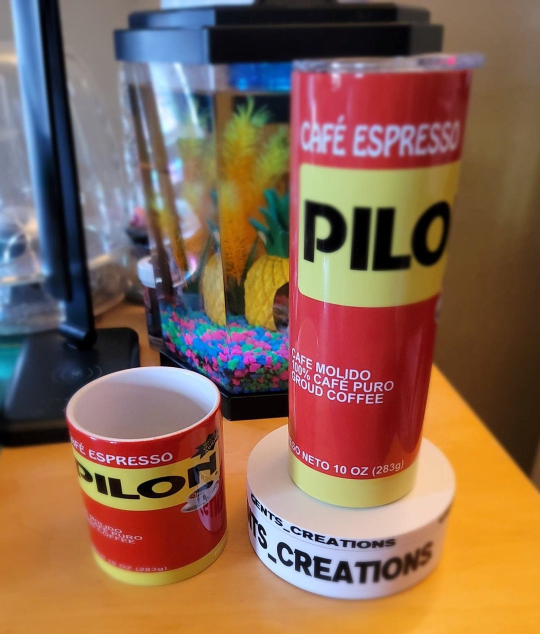 Set of 20oz Tumbler and 12oz Ceramic Mug PILON Care Espresso - Etsy