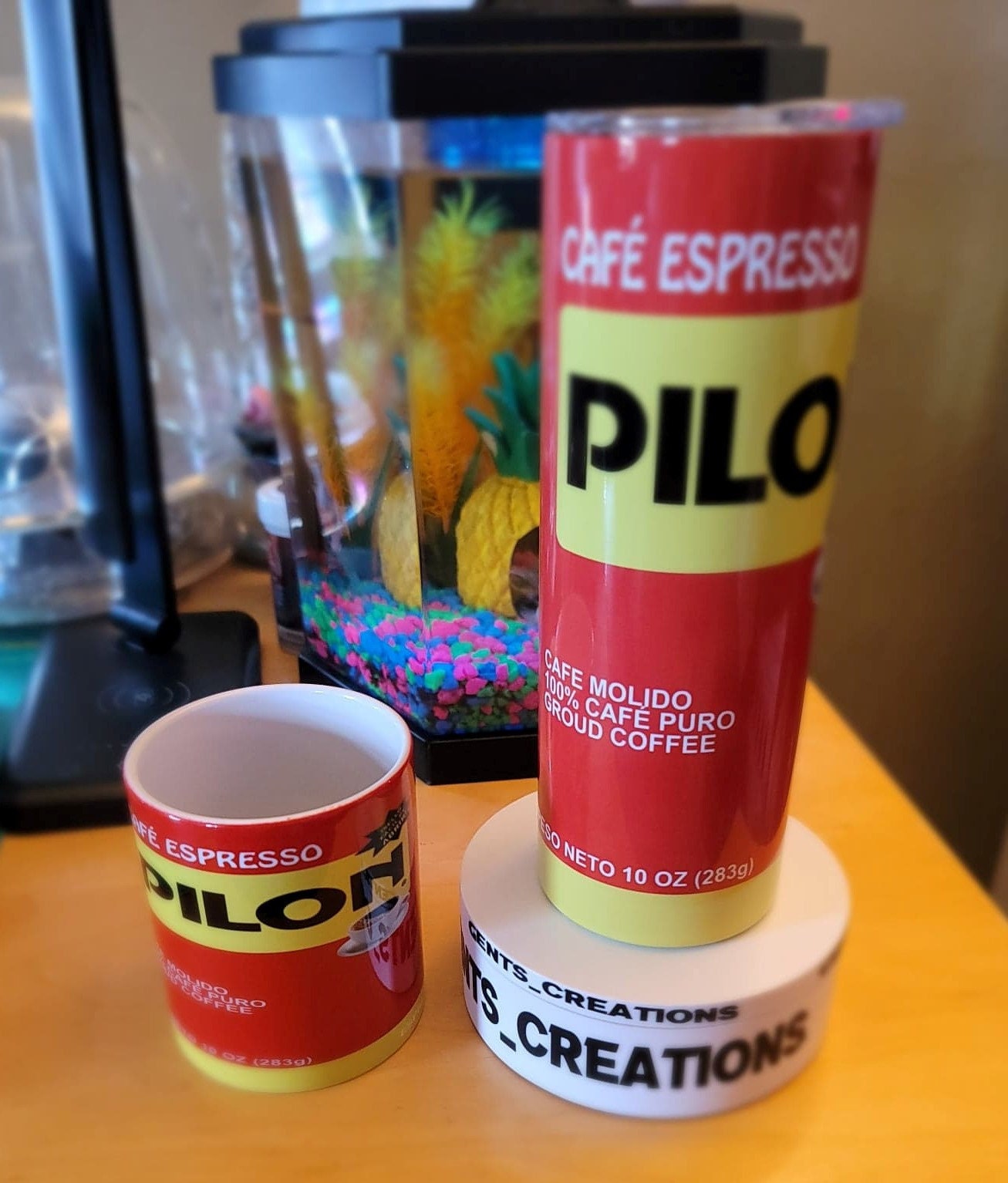 Set of 20oz Tumbler and 12oz Ceramic Mug PILON Care Espresso - Etsy