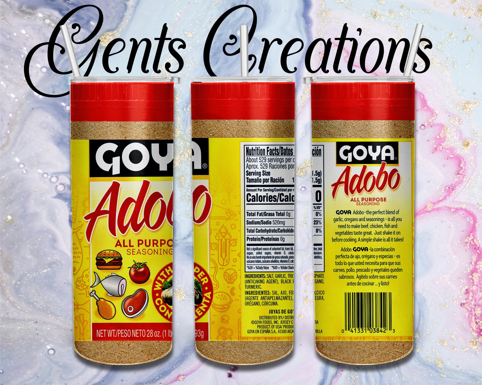 Goya Seasoning Inspired Tumblers | Adobo Goya | Sazon Goya 20oz ...